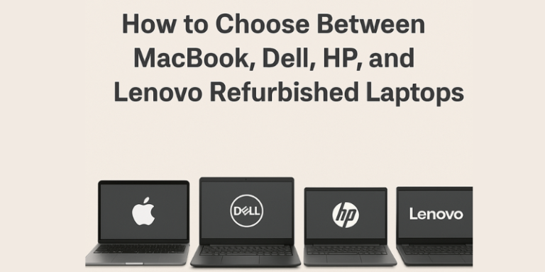 How to Choose Between MacBook, Dell, HP, Refurbished Laptops